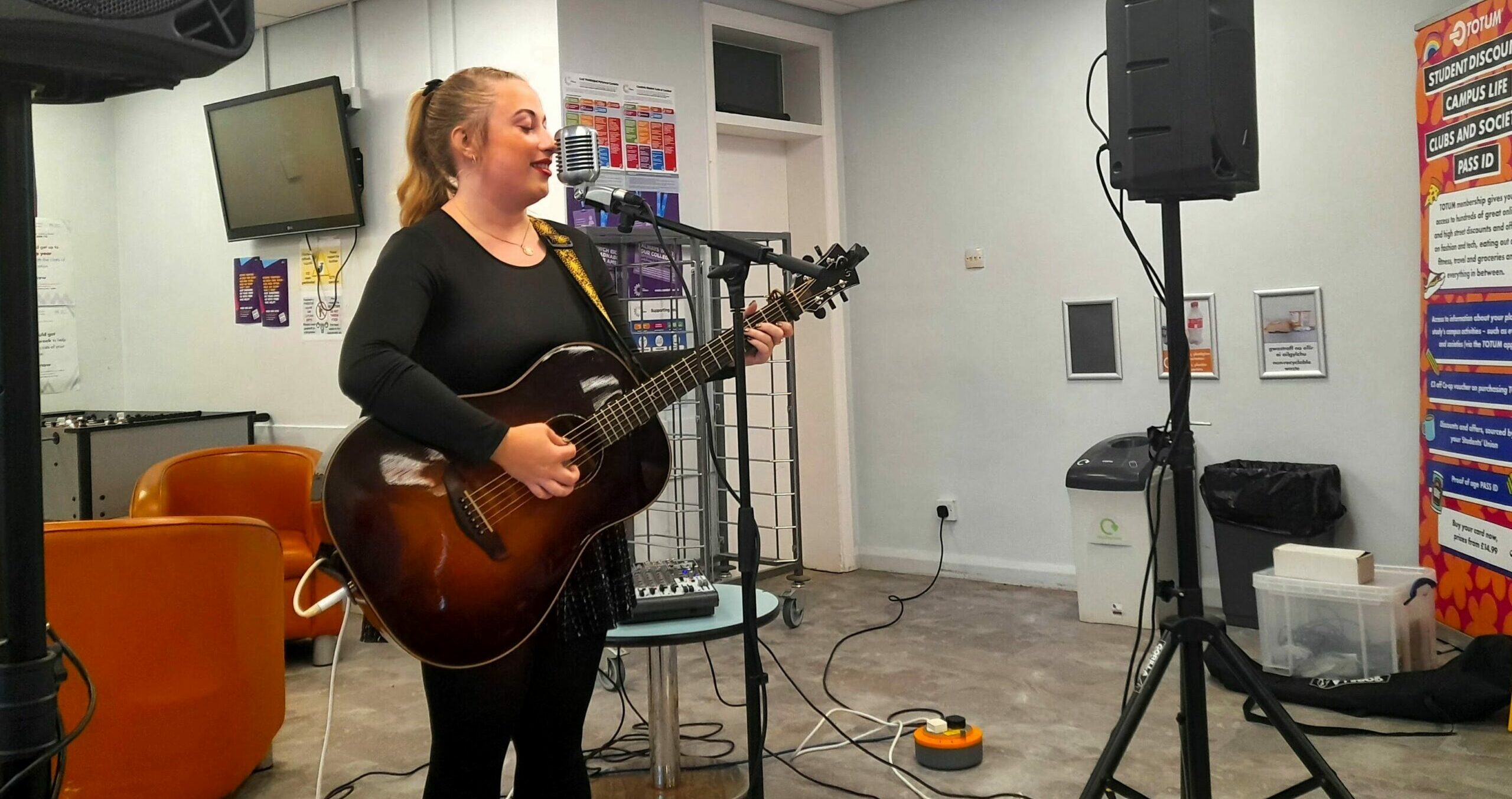 A talented singer-songwriter returned to college for a celebration of ...