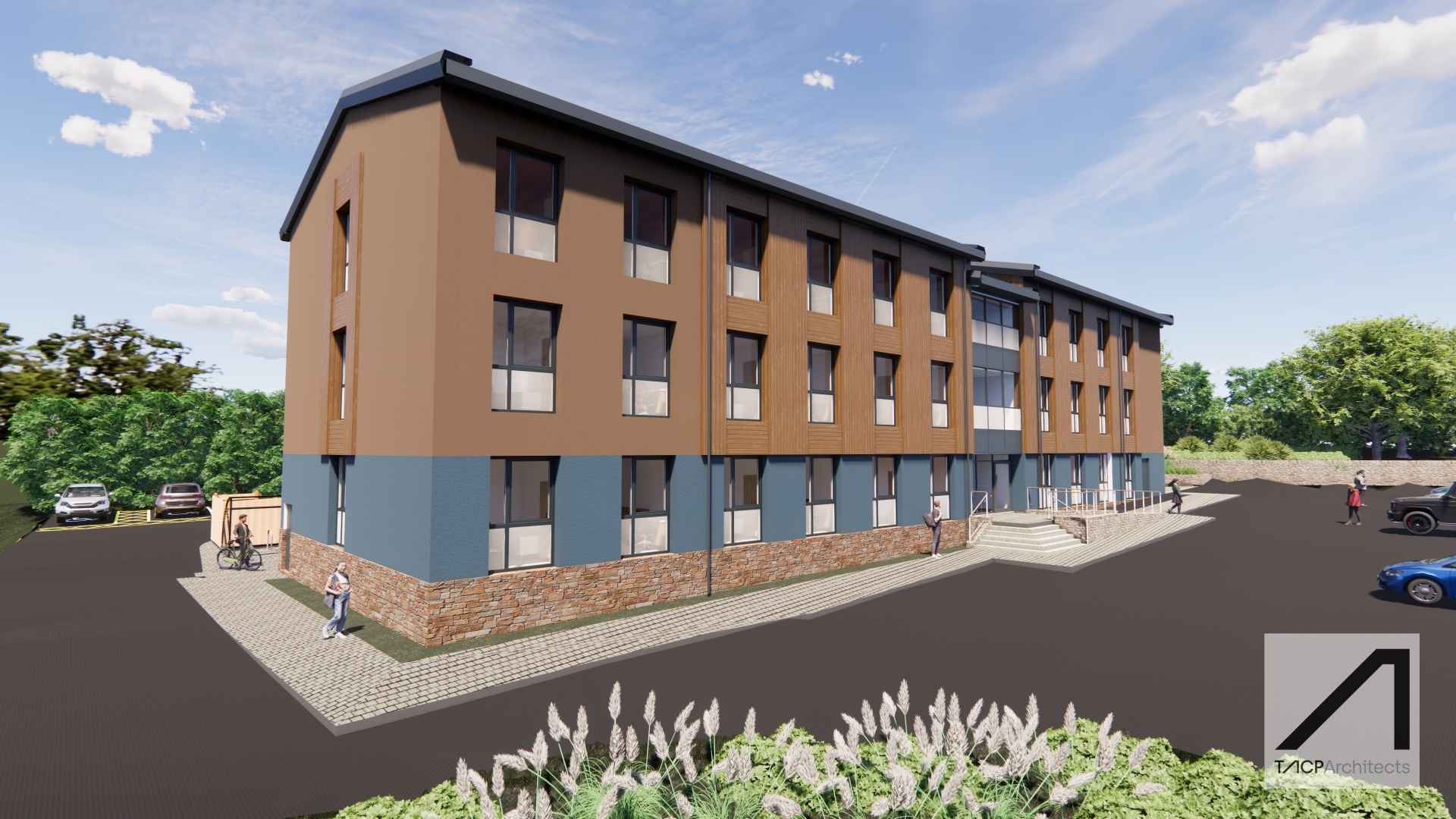 Work has officially begun on a new 50-bedroom student accommodation development at our Llysfasi site